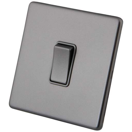 M2 Decorative Screwless 10A 1 Gang 2 Way Light Switch Grey Insert ...