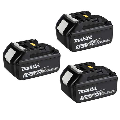 Makita BL1850B 18V 5.0Ah Lithium-Ion Battery (Pack of 3) (632F15-3) | CEF