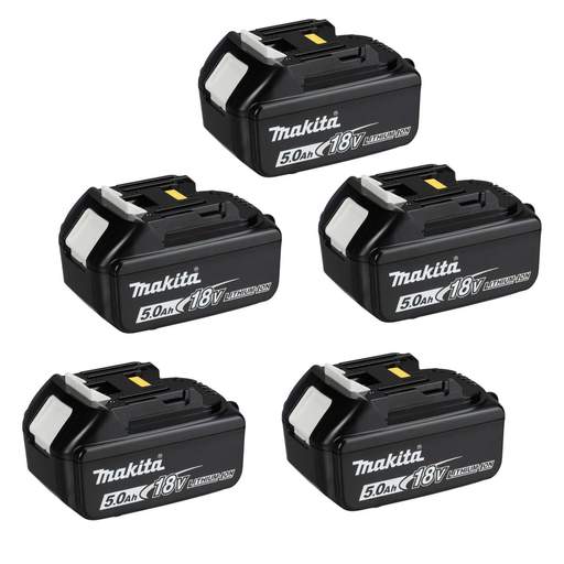 Makita BL1850B 18V 5.0Ah Lithium-Ion Battery (Pack of 5) (632F15-5) | CEF