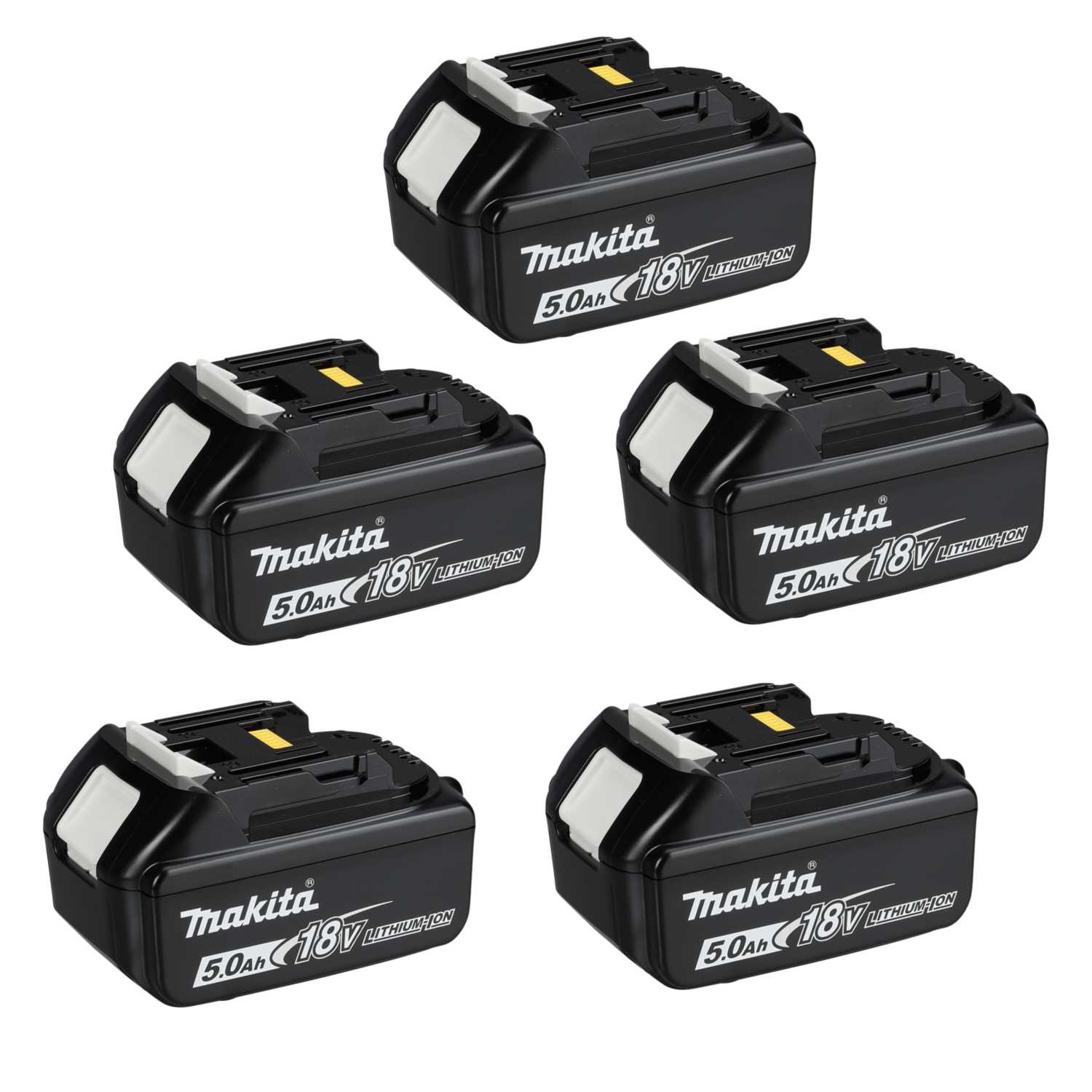 Makita BL1850B 18V 5.0Ah Lithium-Ion Battery (Pack of 5) (632F15-5) | CEF