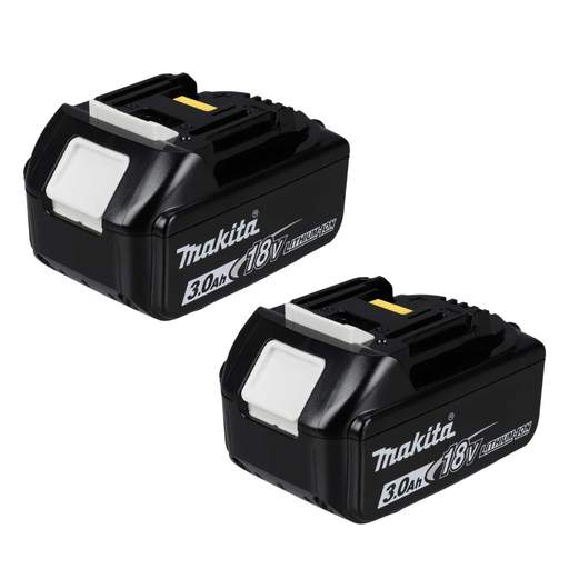 Makita 632G12-2 BL1830B 18V 3.0Ah Lithium-Ion Battery (Pack of 2) (632G12-2) | CEF