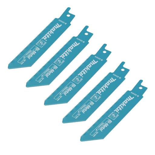 Makita 100mm 18TPi Reciprocating Saw Blades (Pack of 5) (B-20404) | CEF