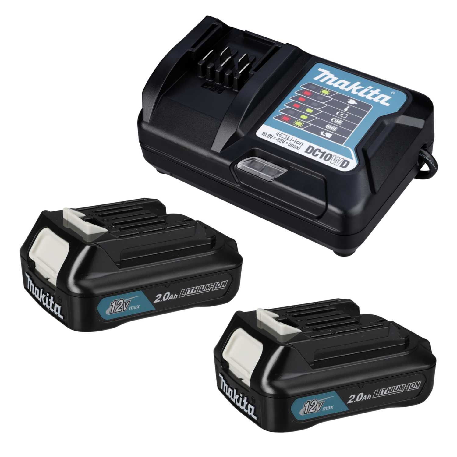 Makita CLX228AJ 12V CXT Combi Drill and Impact Driver Kit with 2 x 2 ...