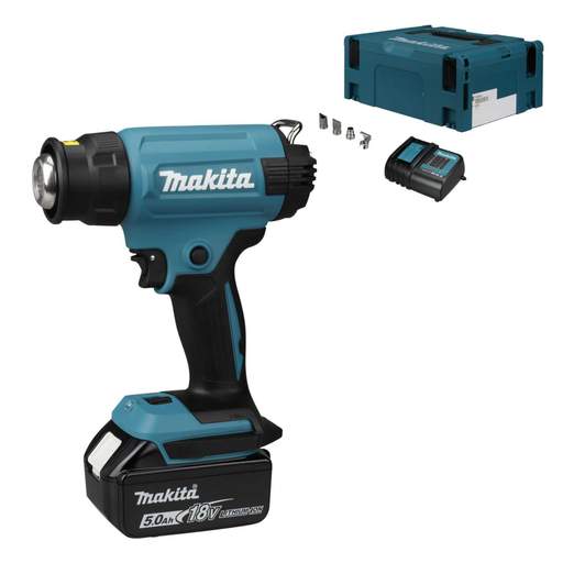 Makita DHG181RT1J 18V LXT Heat Gun with 1 x 5.0Ah Battery (DHG181RT1J ...