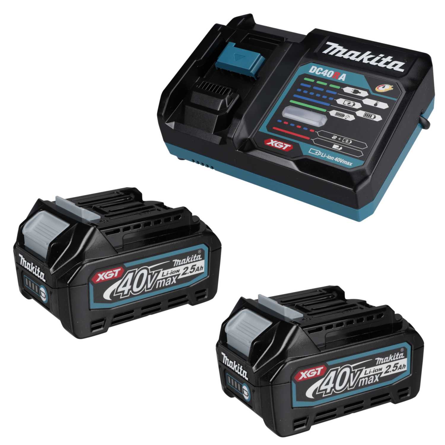 Makita TW001GD201 40V XGT Impact Wrench with 2 x 2.5Ah Batteries ...