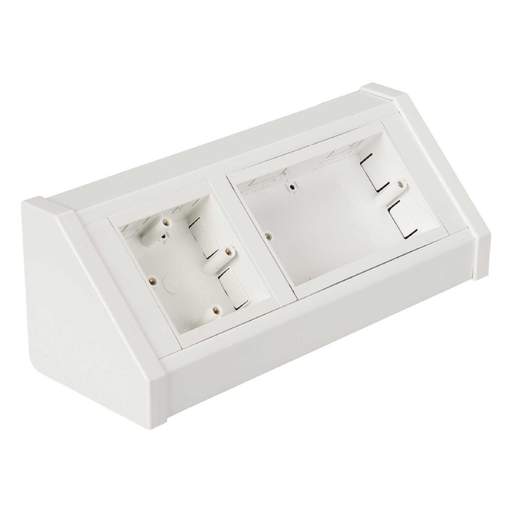 Marshall Tufflex 1 + 2 Gang Bench Trunking Unit Single Sided White ...