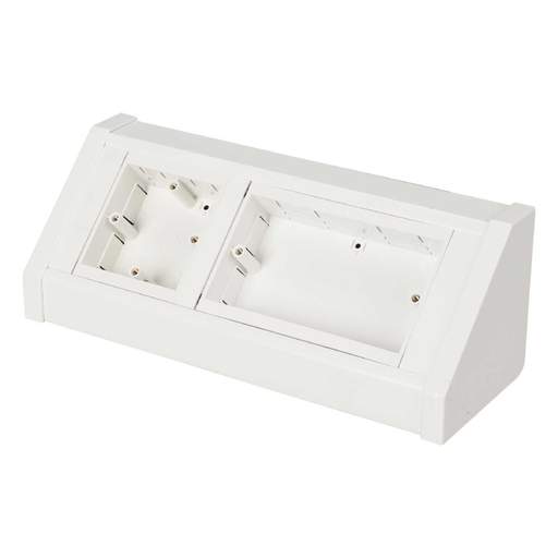 Marshall Tufflex 1 + 2 Gang Bench Trunking Unit Single Sided White ...