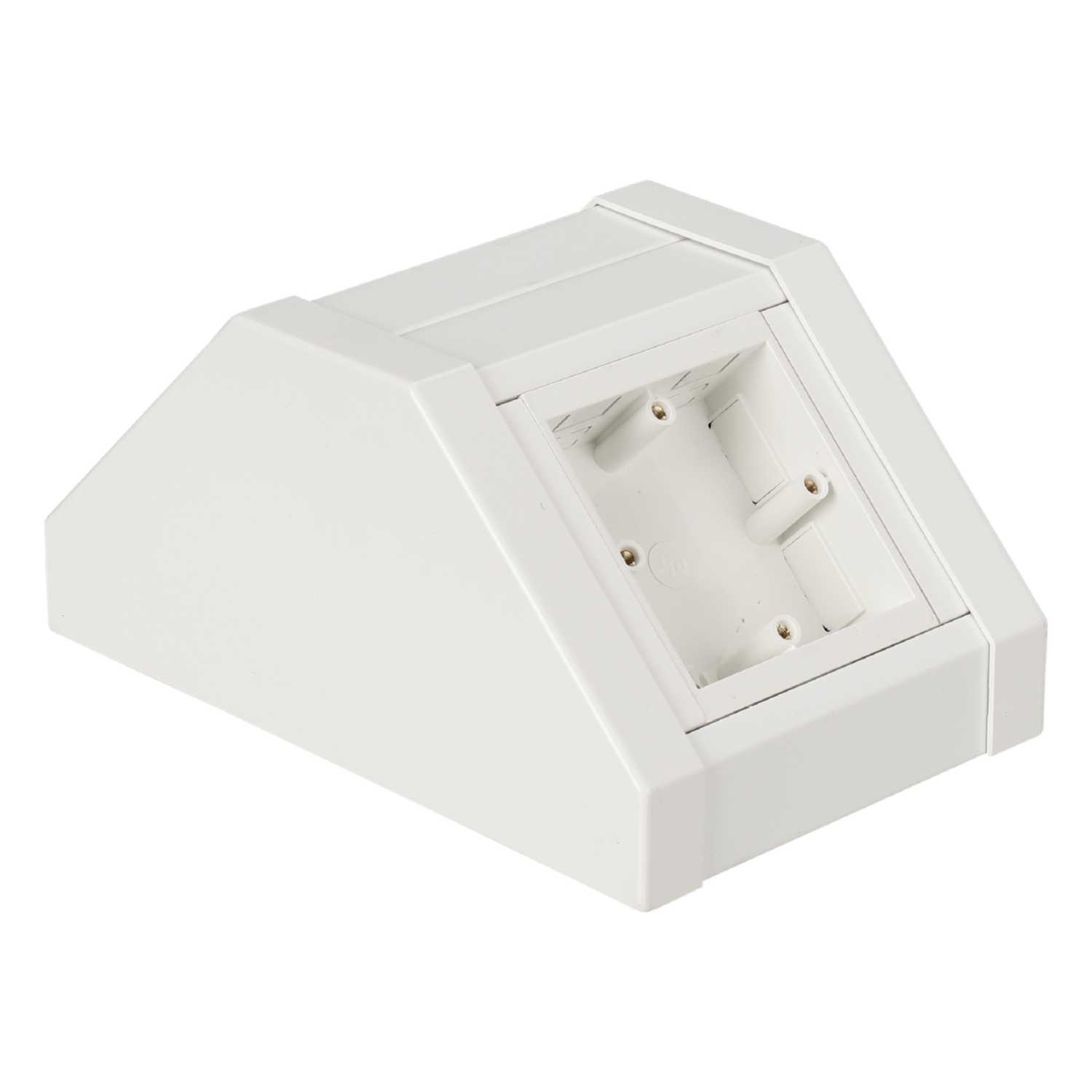 Marshall Tufflex 1 Gang Bench Trunking Unit Double Sided White (Sold in ...