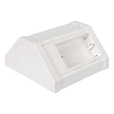 Marshall Tufflex 2 Gang Bench Trunking Unit Double Sided White (Sold in ...