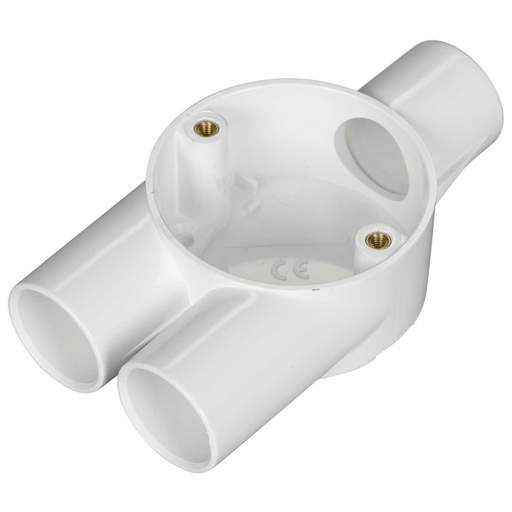 Marshall Tufflex 25mm PVC Conduit Y Box White (Sold in 1's) (3MRB14WH ...