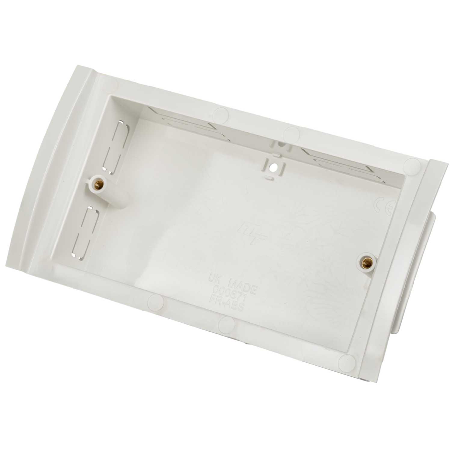 Marshall Tufflex 2 Gang 30mm Outlet Box White for Odyssey Trunking ...