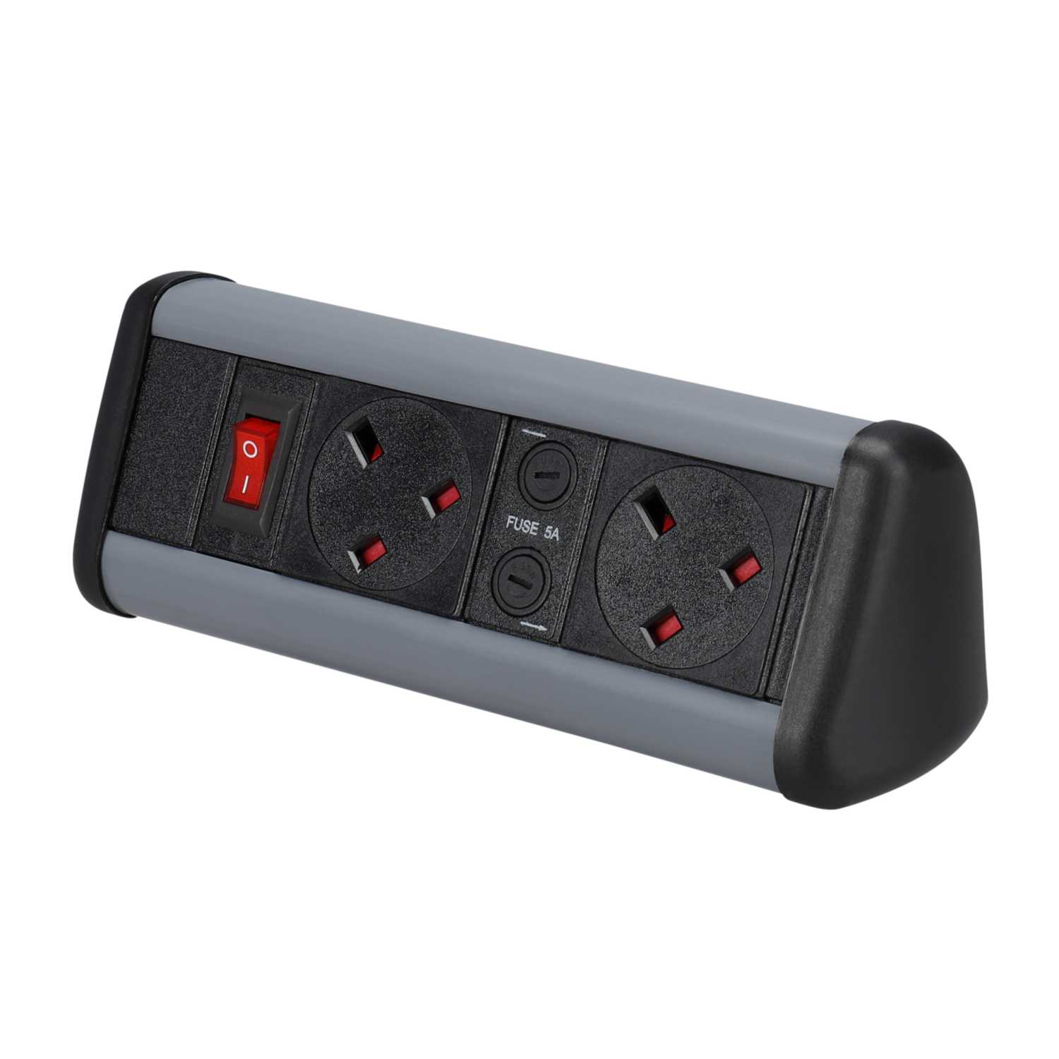 Marshall Tufflex Desktop Module with 2 x 5A Fused Power Sockets (DTM2BK ...