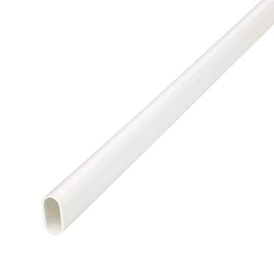 Marshall Tufflex 16mm PVC High Impact Oval Conduit White (3m Length ...