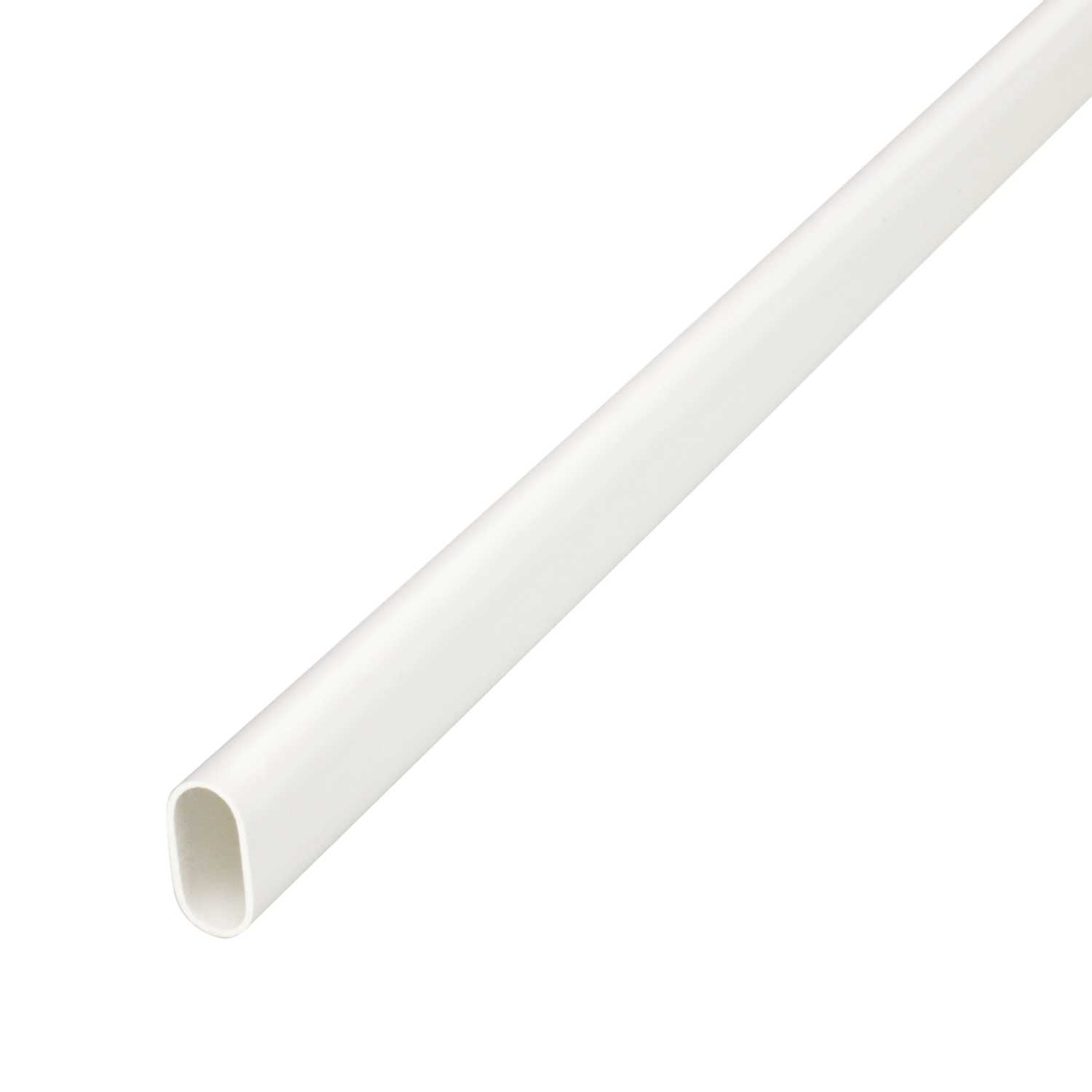 Marshall Tufflex 16mm PVC High Impact Oval Conduit White (3m Length ...