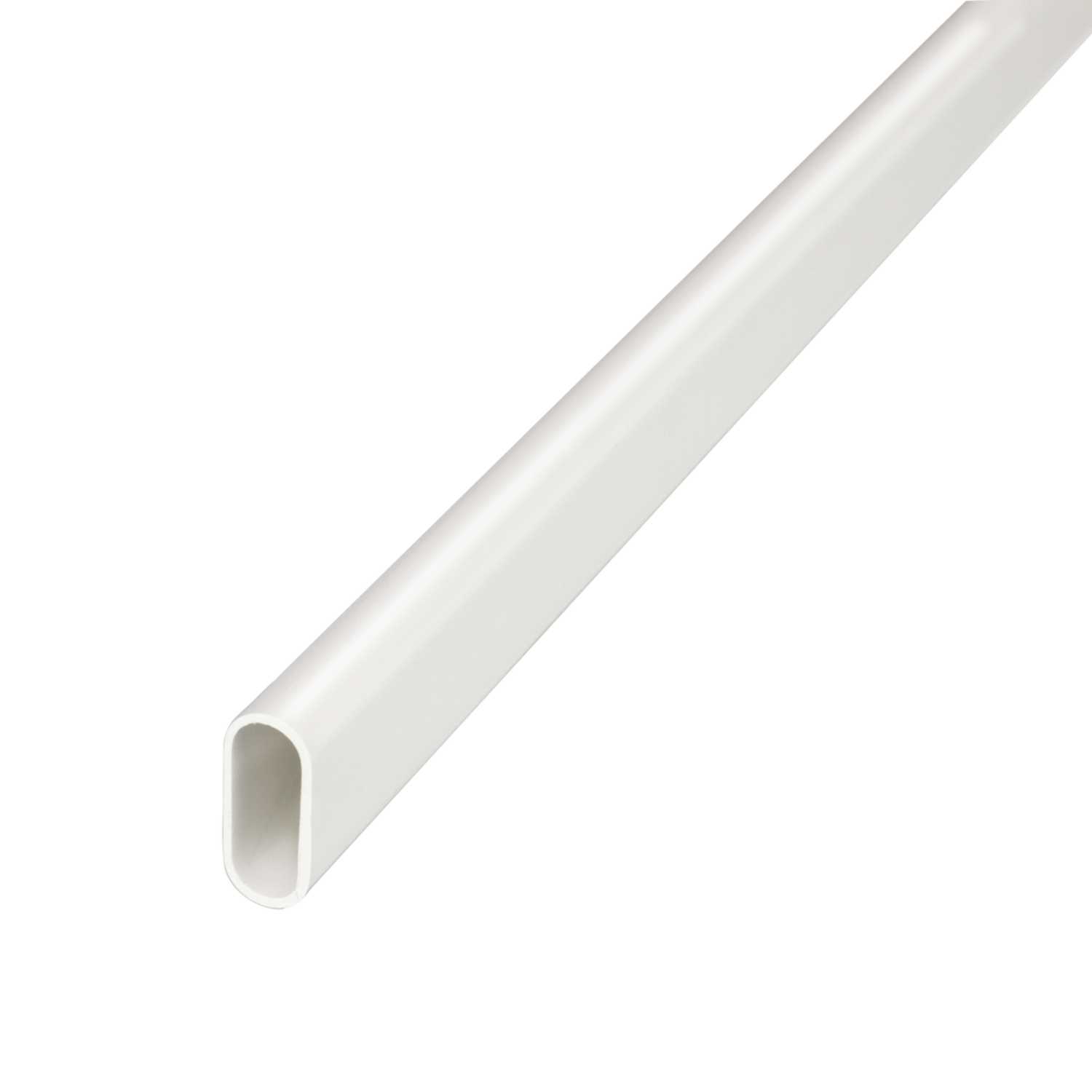 Marshall Tufflex 32mm PVC High Impact Oval Conduit White (3m Length ...