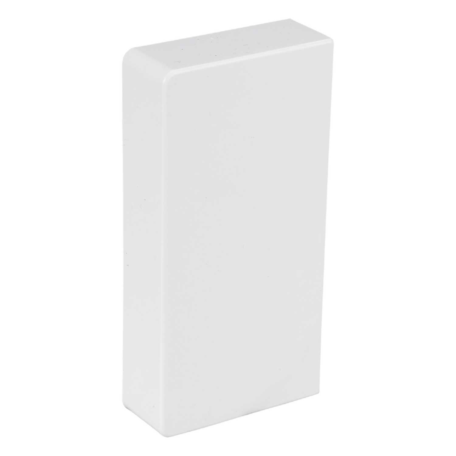 Marshall Tufflex 100mm x 50mm Mono 10 Square Dado End Cap White (Sold ...