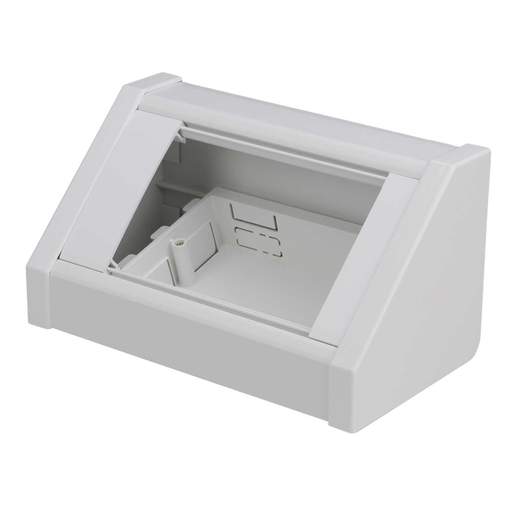 Marshall Tufflex 2 Gang Bench Trunking Unit Single Sided White (Sold in ...