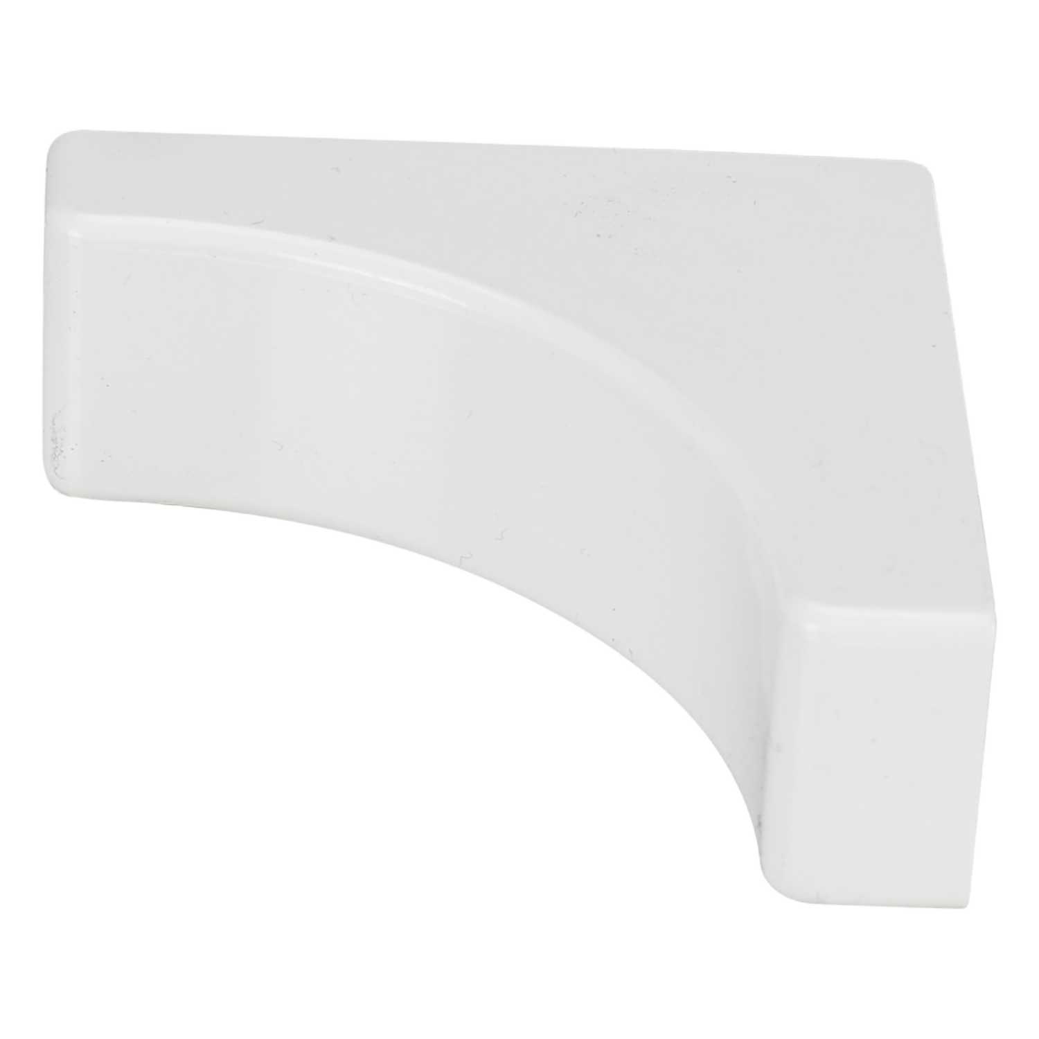Marshall Tufflex 50mm x 50mm End Cap White Cornice Trunking (Sold in 1 ...