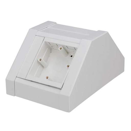 Marshall Tufflex 1 Gang Bench Trunking Unit Double Sided White (Sold in ...