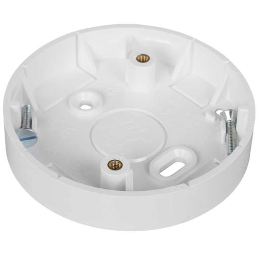 Marshall Tufflex Mini Trunking Ceiling Rose Adaptor White (Sold in 1's ...
