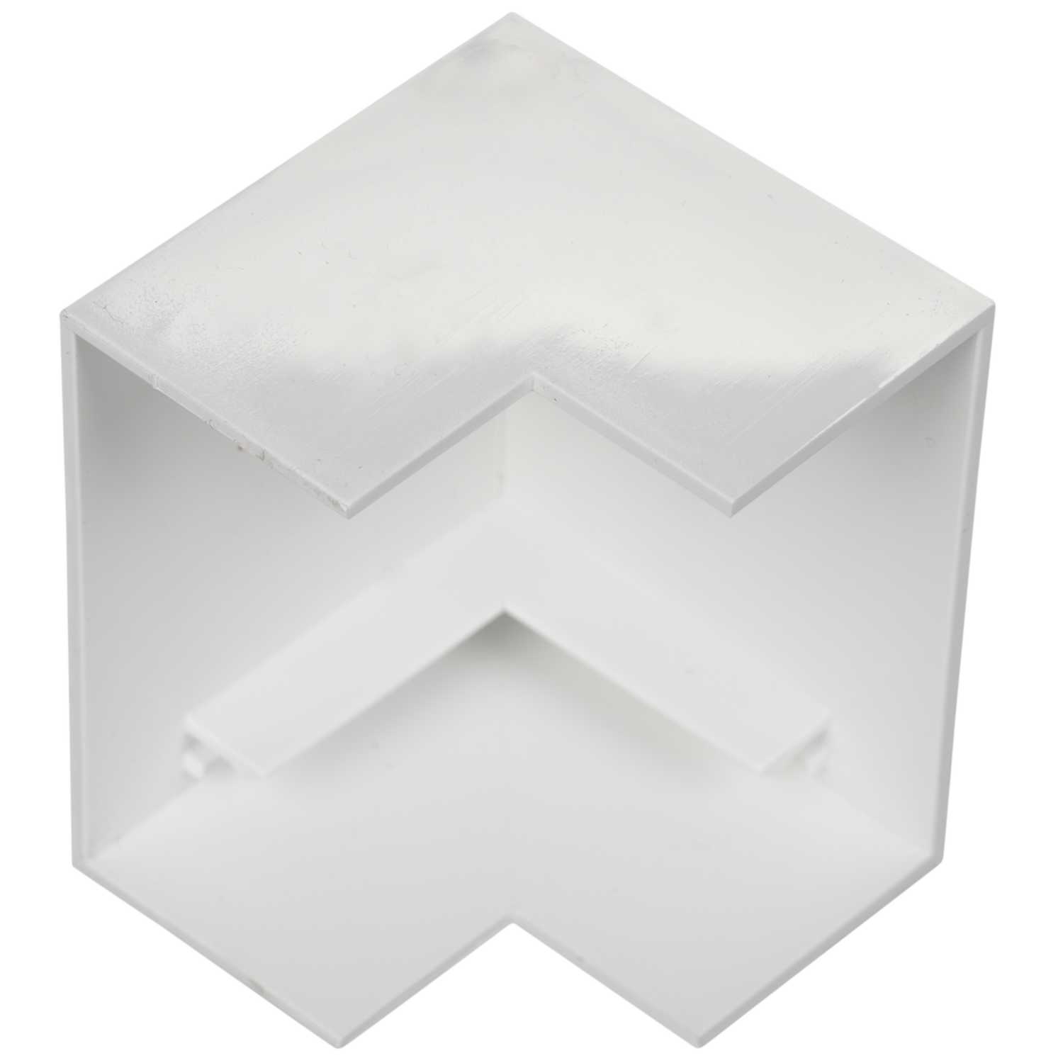 Marshall Tufflex 50mm x 25mm Mini Trunking External Bend White (Sold in ...