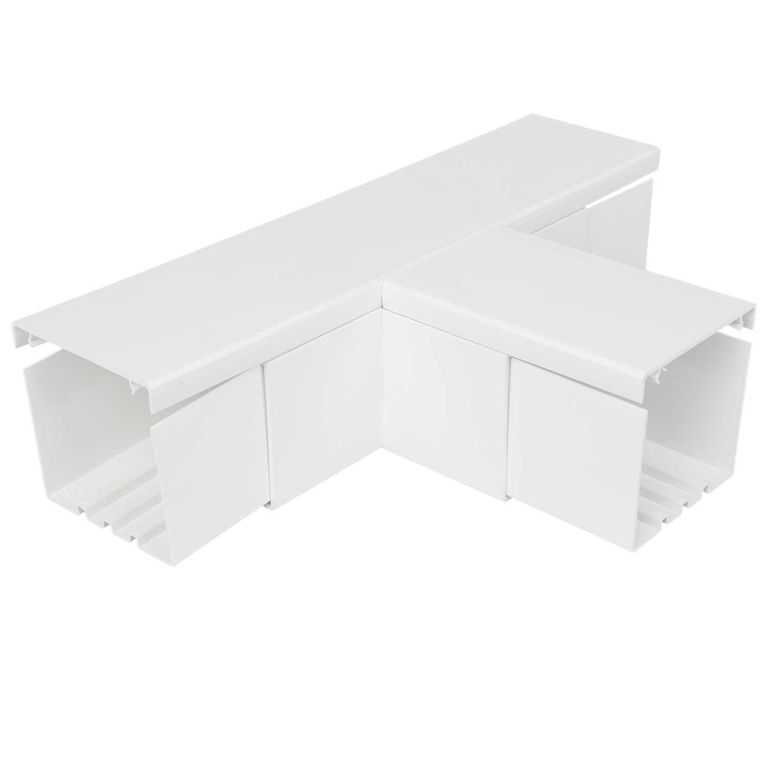 Marshall Tufflex 100mm x 100mm Fabricated Flat Tee White (Sold in 1's ...