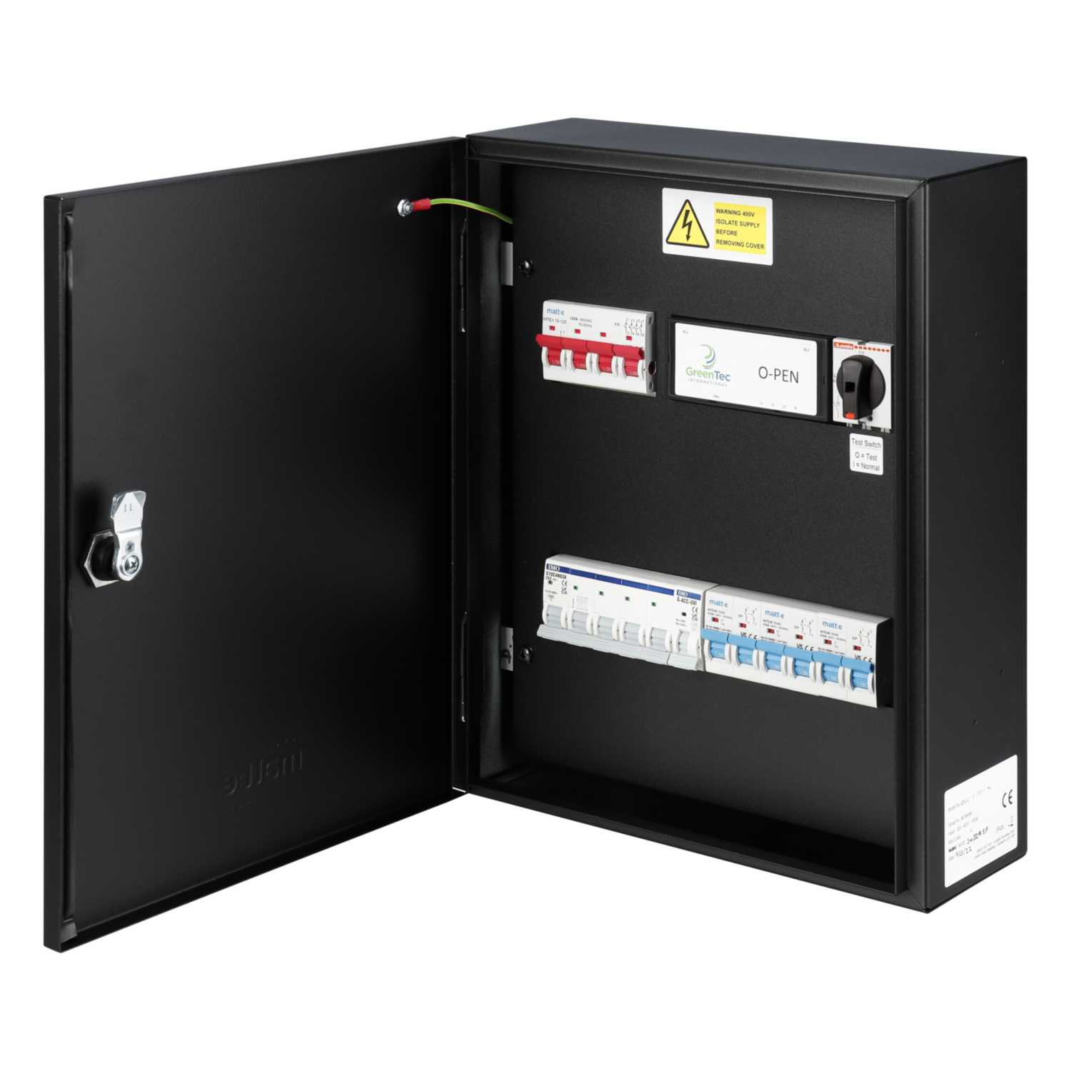 Matt:e 3 Phase EV Connection Unit with 3 x 32A Double Pole Type C MCBs ...