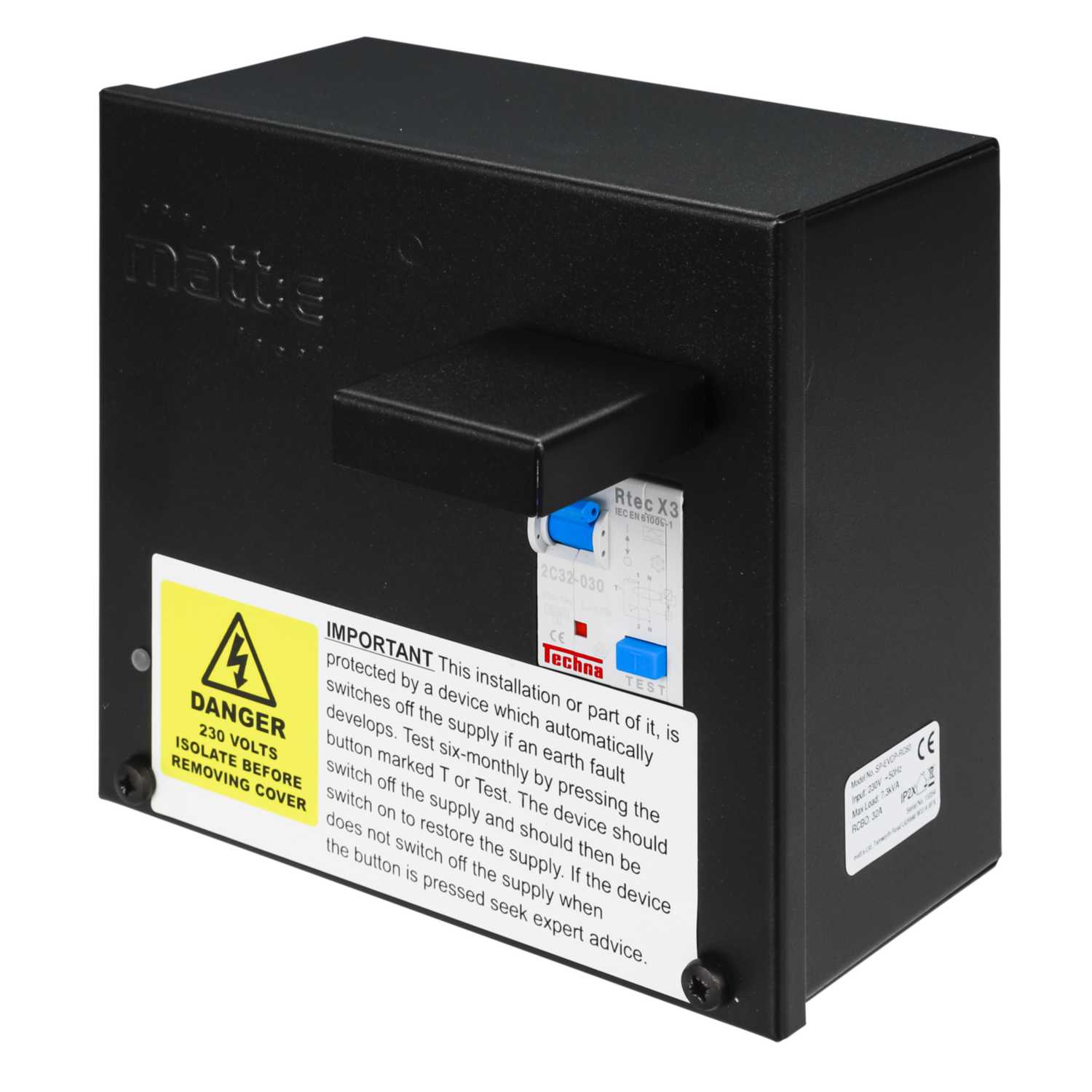 Matt:e Single Phase Voltage Monitoring and Protection Unit with Current ...