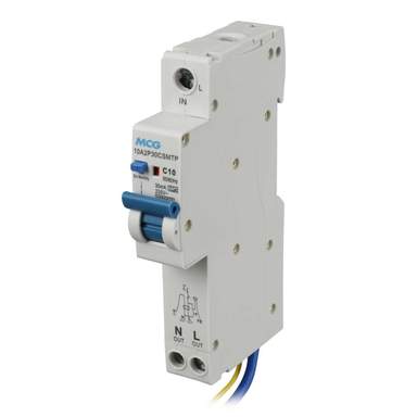 MCG 10A 1P+N 1 Module C Curve 10kA 30mA Type A RCBO (10A2P30CSMTP) | CEF