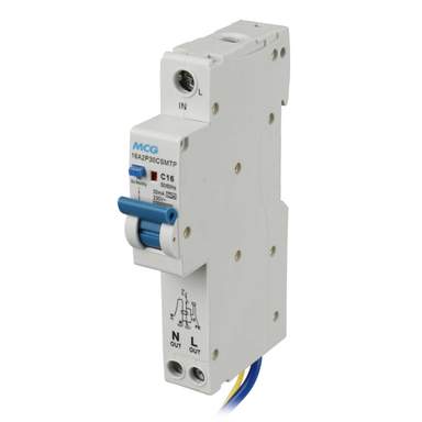 MCG 16A 1P+N 1 Module C Curve 10kA 30mA Type A RCBO (16A2P30CSMTP) | CEF