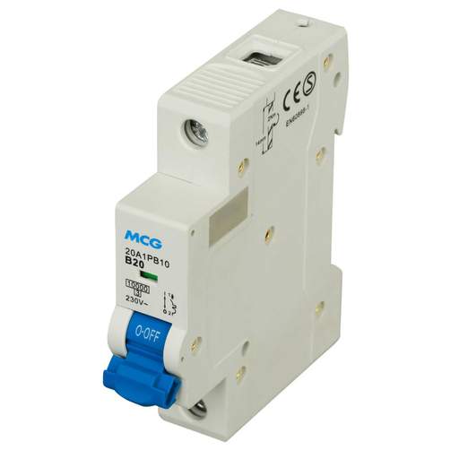 MCG 20A Single Pole 10kA B Curve MCB (20A1PB10) | CEF
