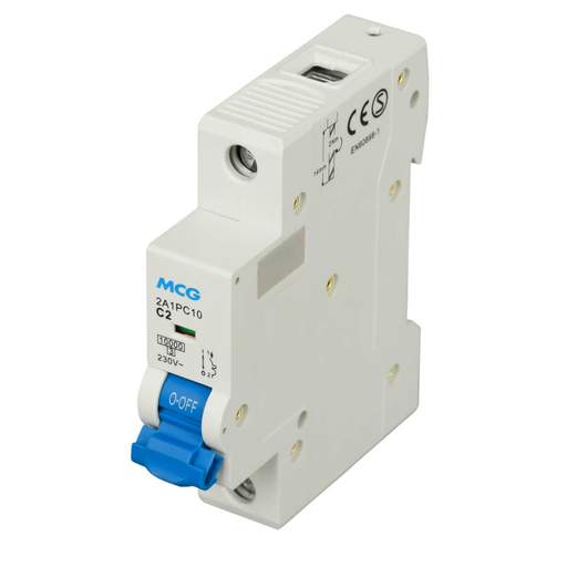 MCG 2A Single Pole 10kA C Curve MCB (2A1PC10) | CEF