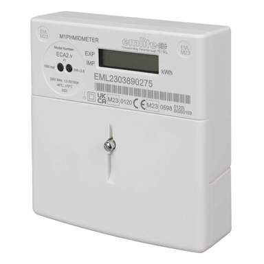 MCG 100A Single Phase Bi Directional kWh MID Meter c/w Ext Cvr ...