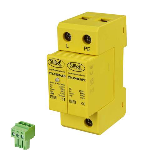 MCG 2 Module Single Pole and Neutral Type 2+3 Surge Protector with LED ...