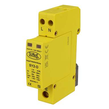 MCG 10kA 1 Module Single Pole Type 2+3 Surge Protector (SY2-D) | CEF
