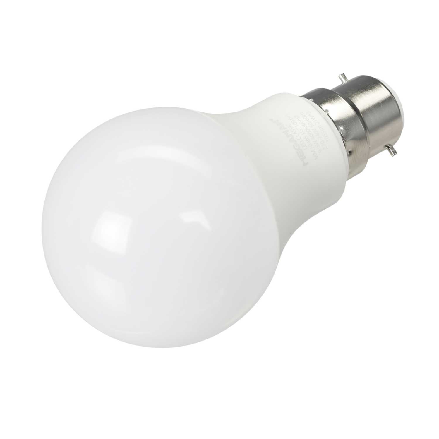 Megaman Classic Economy 9.6W BC LED Non Dimmable GLS Lamp 4000K (Pack ...