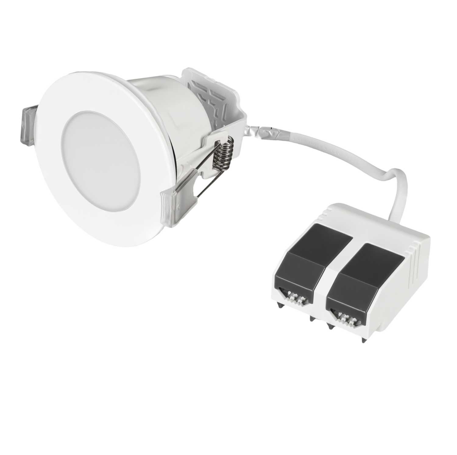 Megaman TEGO Slim 5.5W LED Fire Rated Downlight White 2800K [Pack of 10 ...