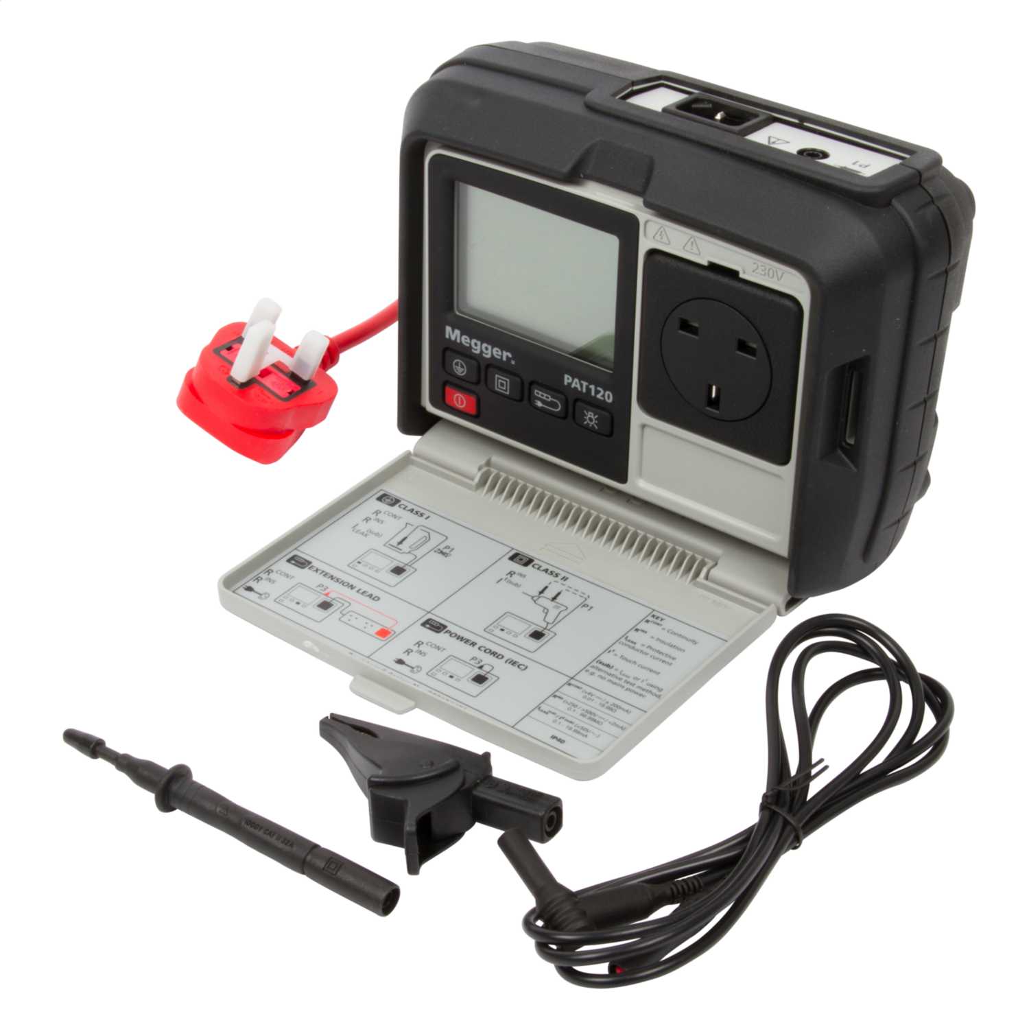Megger PAT120 Battery Powered Hand Held Portable Appliance Tester ...