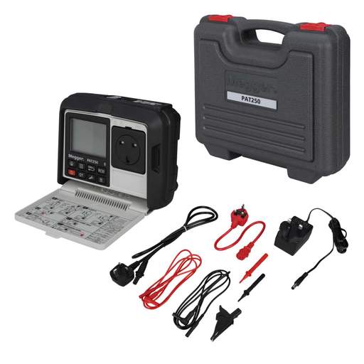 Megger PAT250SRX Rechargeable Hand Held PAT Tester with CertSuite and ...