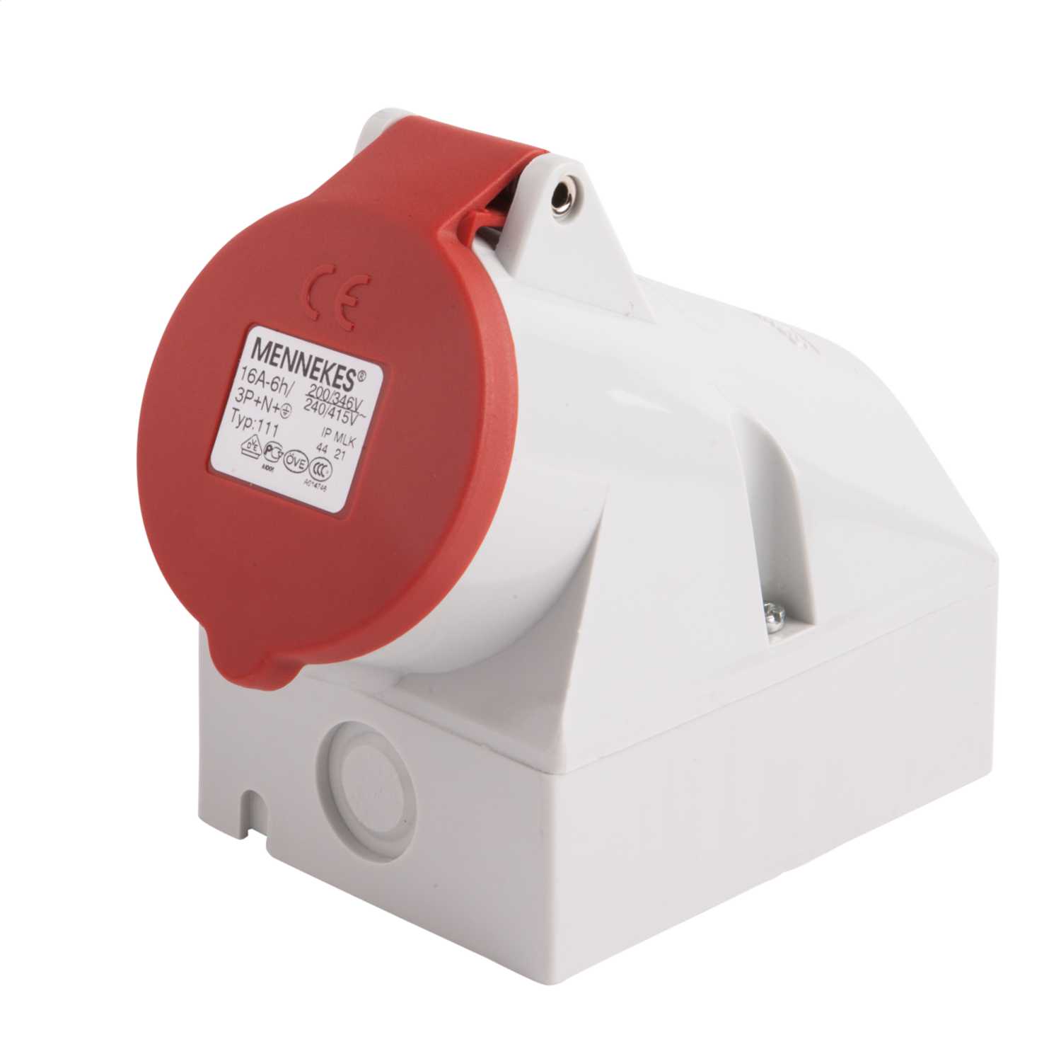 Mennekes 16A 3P+N+E 415V Wall Mounted Socket IP44 (111) | CEF