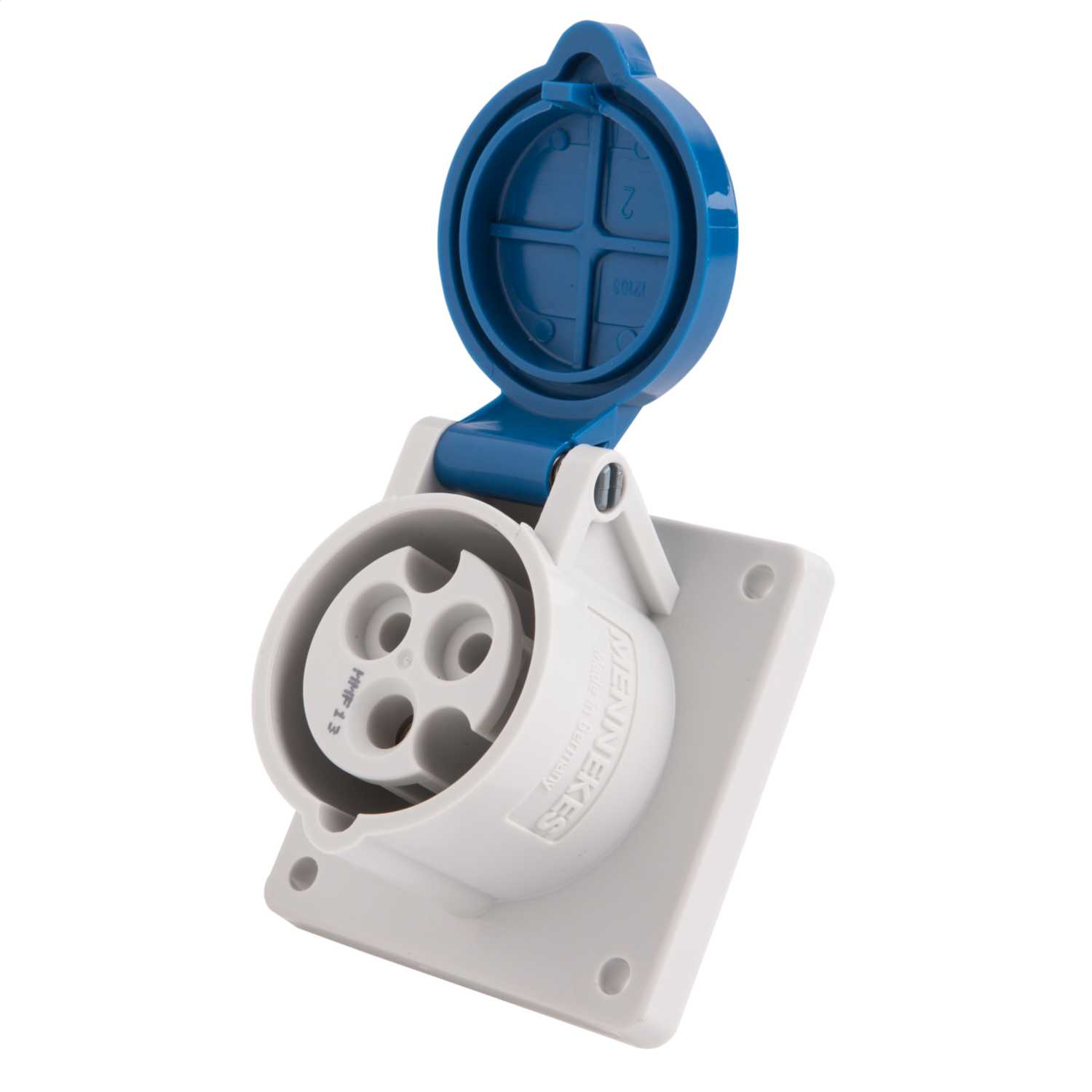 Mennekes 16A 2P+E 230V Panel Mounted Socket IP44 (1366) | CEF