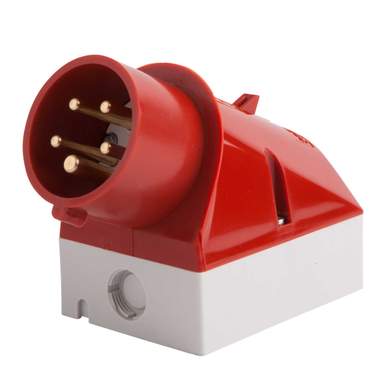 Mennekes 16A 3P+N+E 415V Wall Mounted Appliance Inlet IP44 (342ZA) | CEF