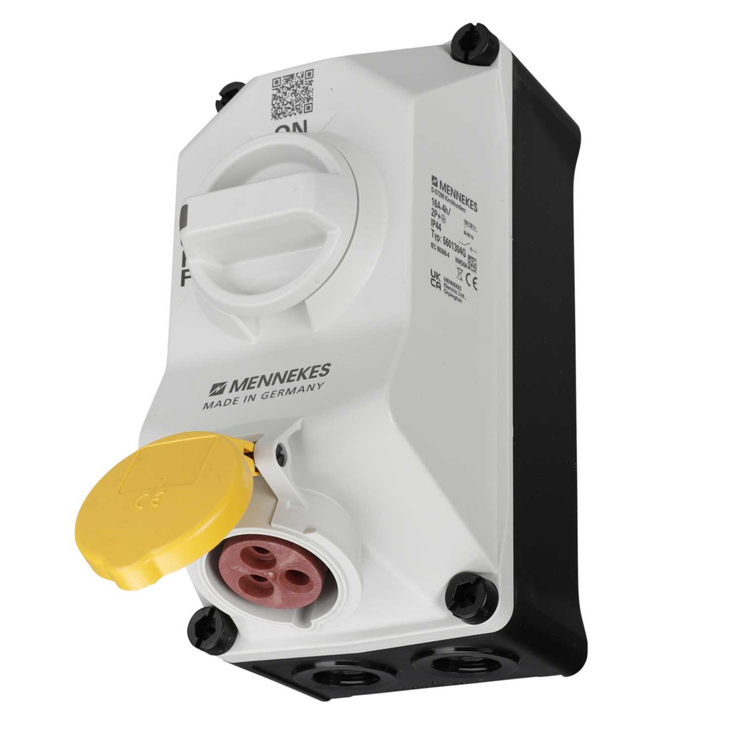 Mennekes DUO 16A 2P+E 110V Interlocked Socket IP44 (5601304G) | CEF