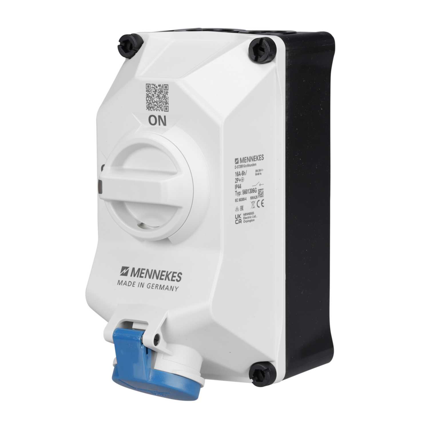 Mennekes DUO 16A 2P+E 230V Interlocked Socket IP44 (5601306G) | CEF