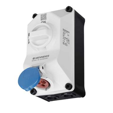 Mennekes DUO 16A 2P+E 230V Interlocked Socket IP44 (5601306G) | CEF