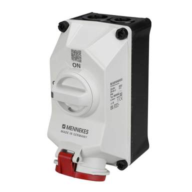 Mennekes DUO 32A 3P+N+E Interlocked Socket IP44 (5603506G) | CEF