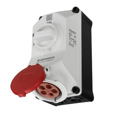 Mennekes DUO 32A 3P+N+E Interlocked Socket IP44 (5603506G) | CEF