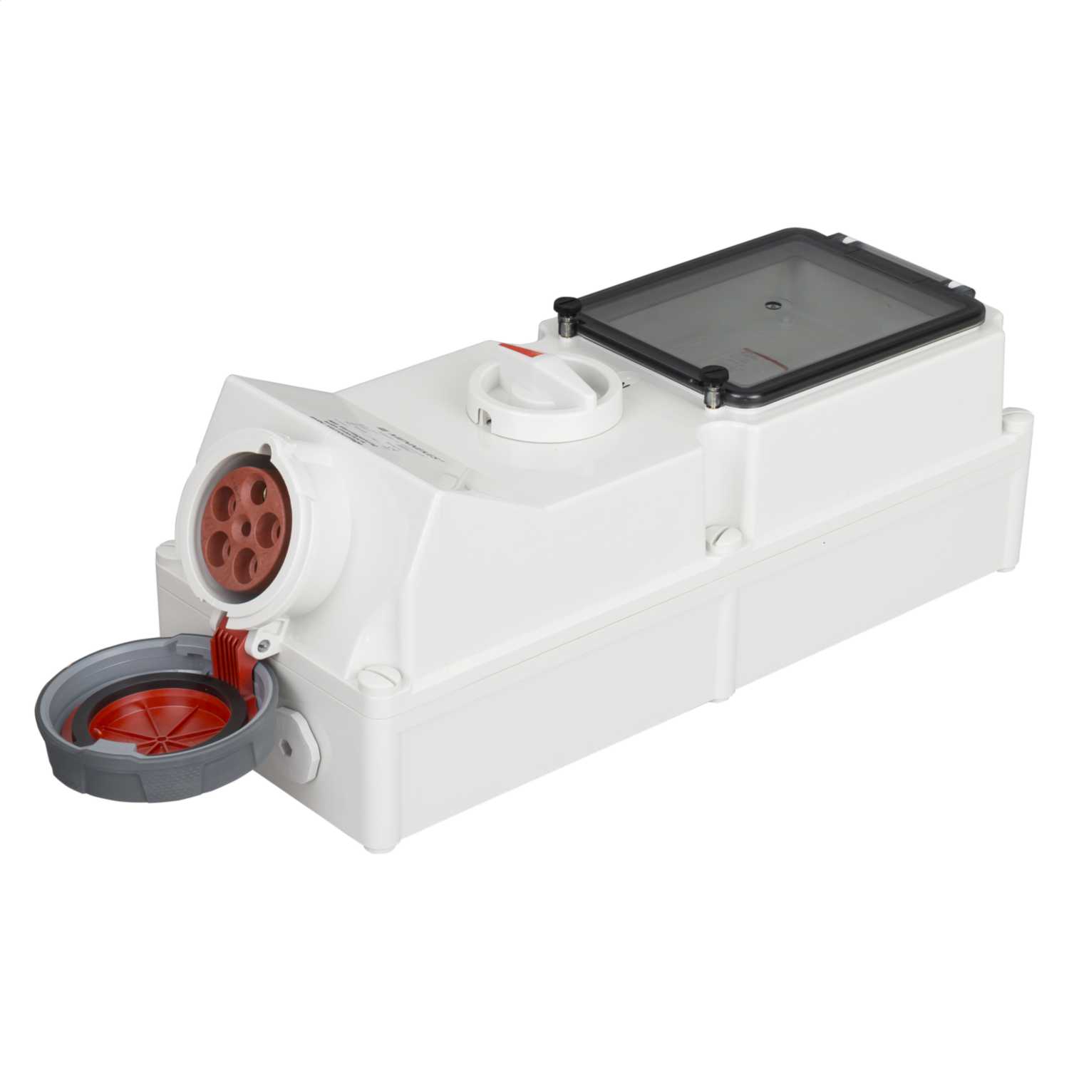 Mennekes 63A 3P+N+E 415V Interlocked Switched RCD Protected Socket IP67 ...