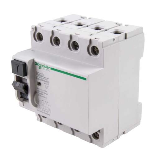Schneider Acti9 63A 4 Pole 300mA Type AC Time Delay RCD (A9R15463) | CEF