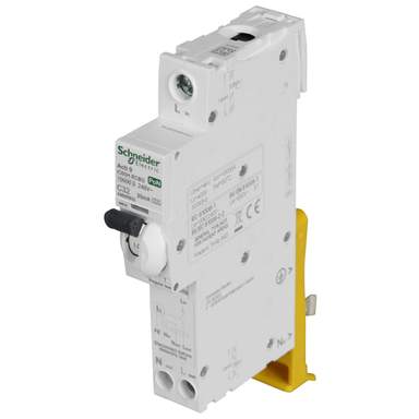 Schneider Acti9 32A Single Pole and Neutral 1 Module C Curve 10kA 30mA Type A RCBO (A9D05832) | CEF
